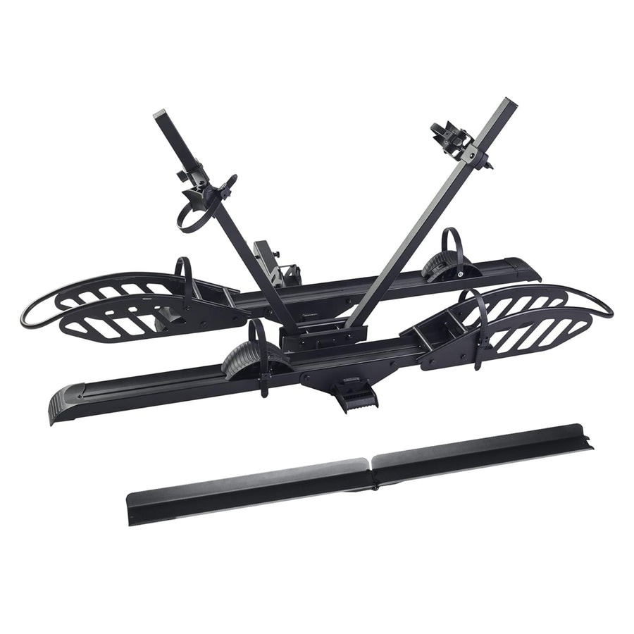 2-Bike Hitch E-Bike Rack with Ramp, Easy Fold and Tilt, Heavy Duty ...