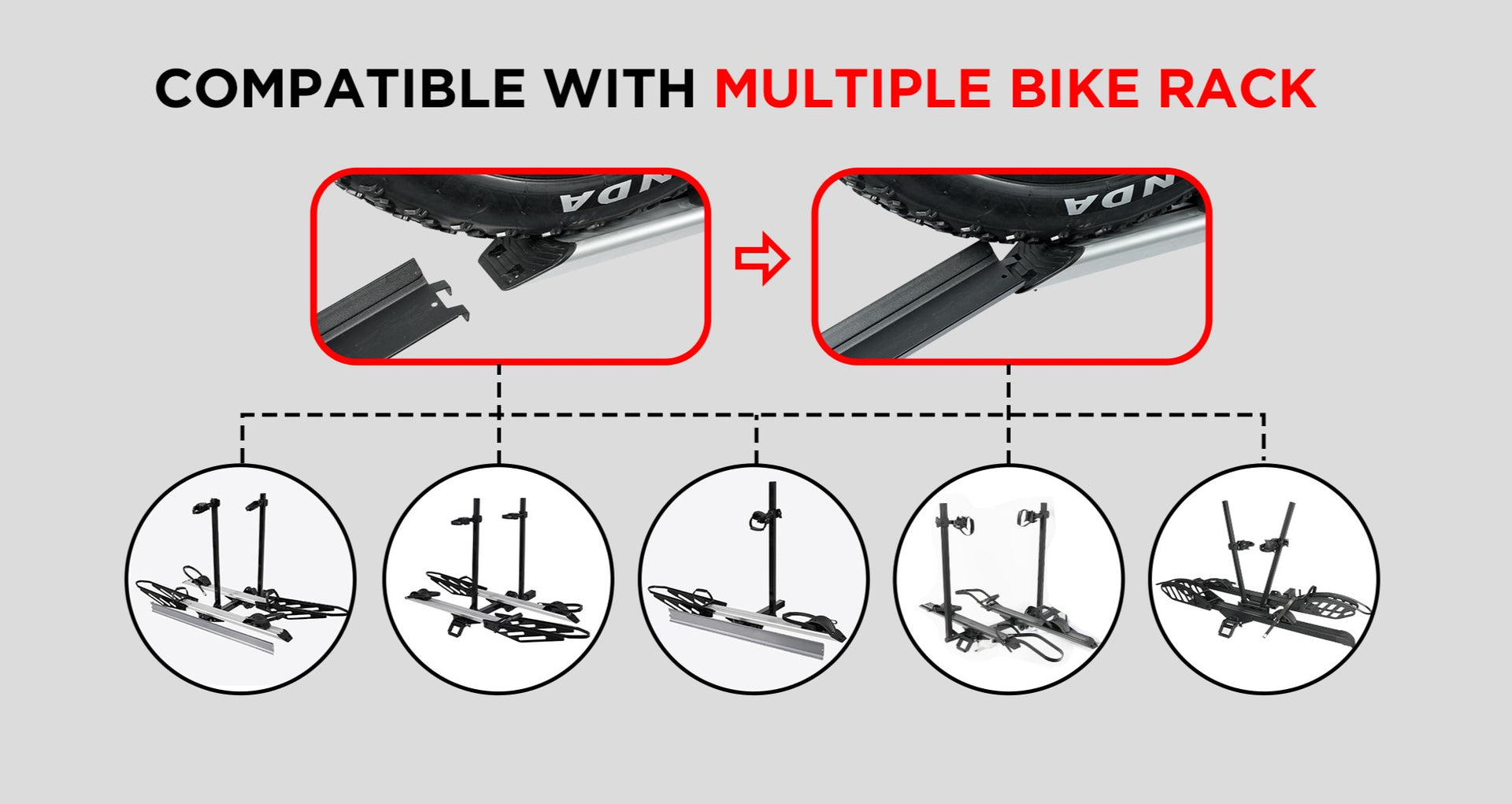 100 LB Capacity Foldable Loading Ramp For Bike Racks, High-Strength ...