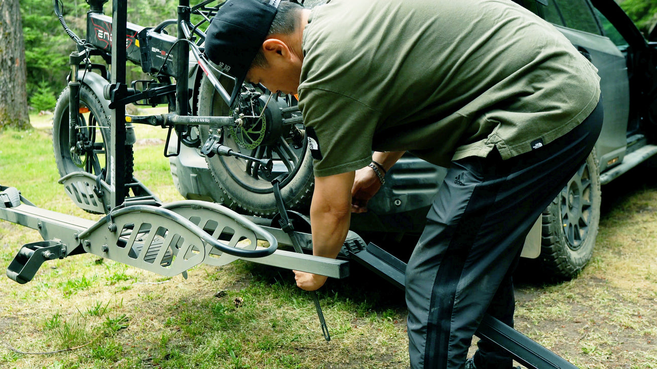 2-Bike Hitch E-Bike Rack, EZ-Fold Electric Bike Carrier, 200 LBS ...